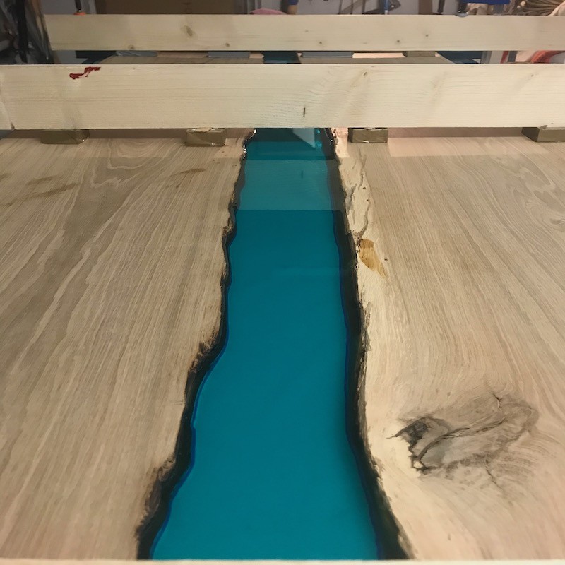 Table de repas - rivière bleue